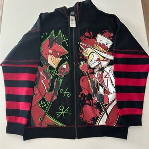 Hot Topic | Shirts | Hazbin Hotel Alastor Vs Lucifer Twofer Hoodie ...